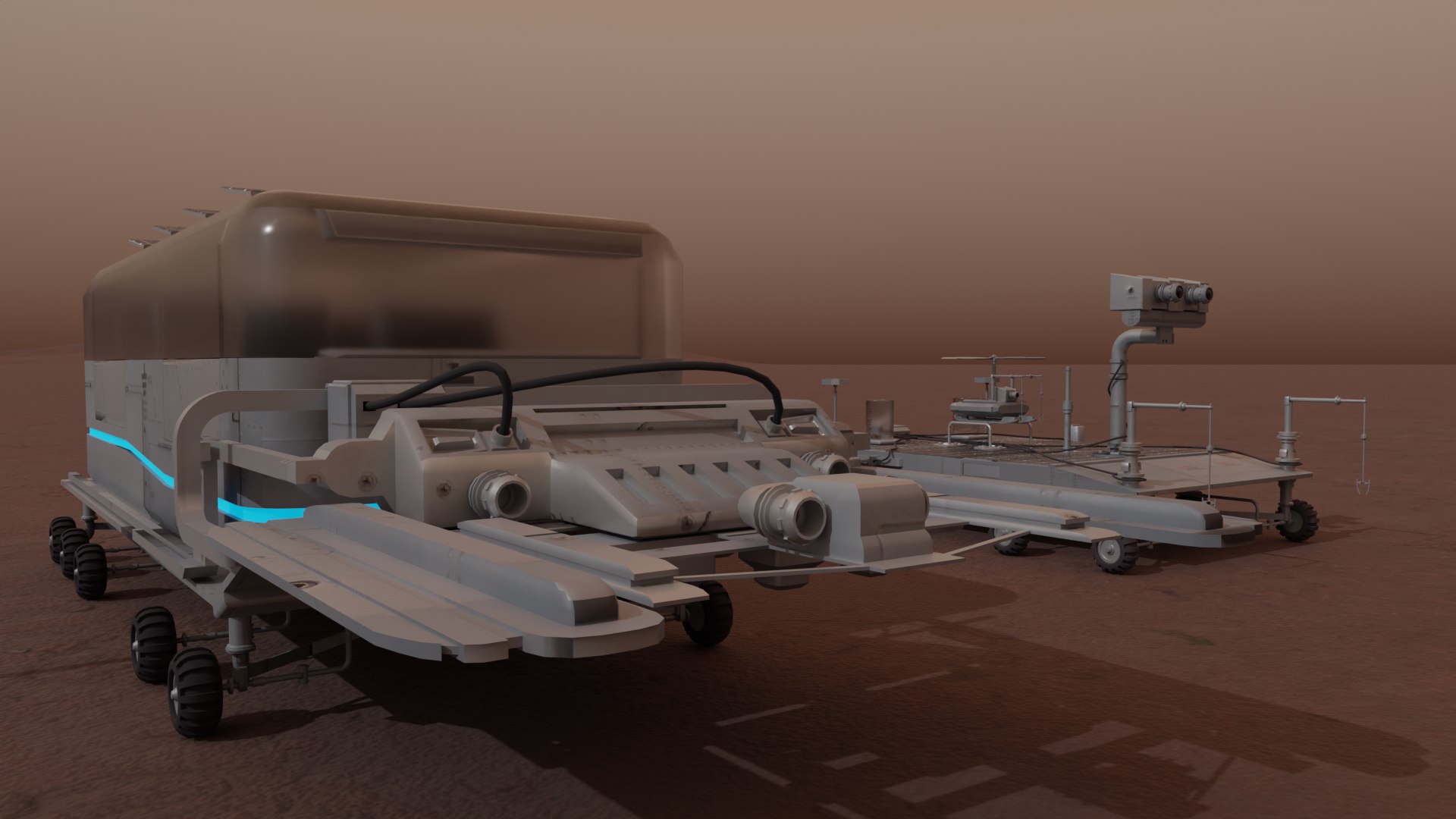 3D Model Mars Rover And Vehicles - TurboSquid 1950770