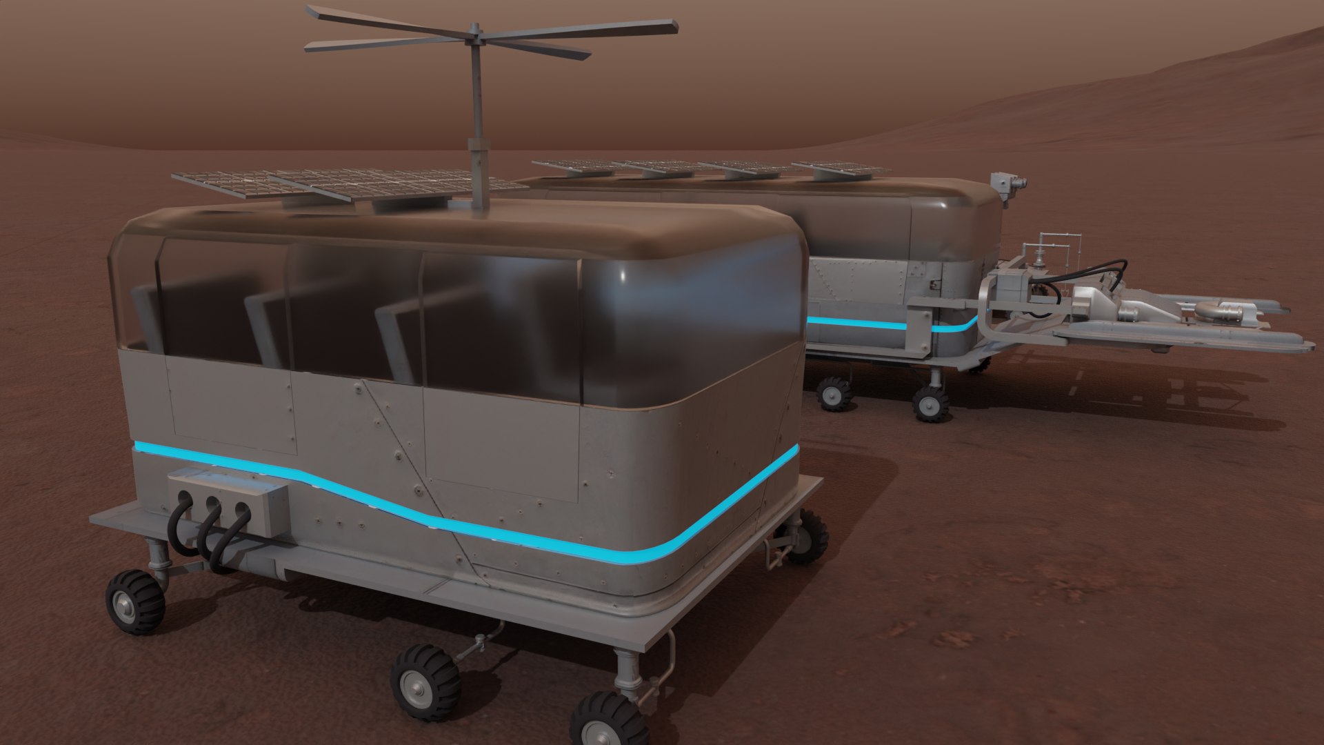 3D Model Mars Rover And Vehicles - TurboSquid 1950770
