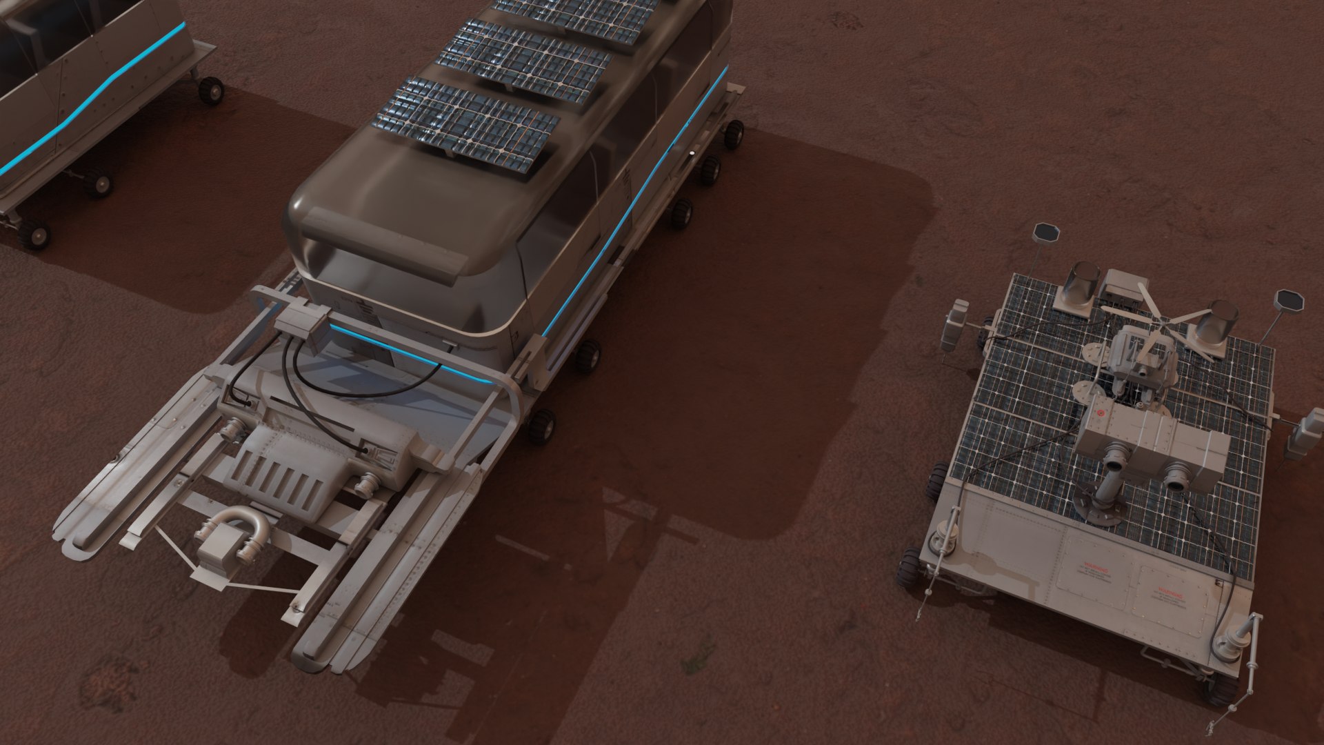 3D Model Mars Rover And Vehicles - TurboSquid 1950770