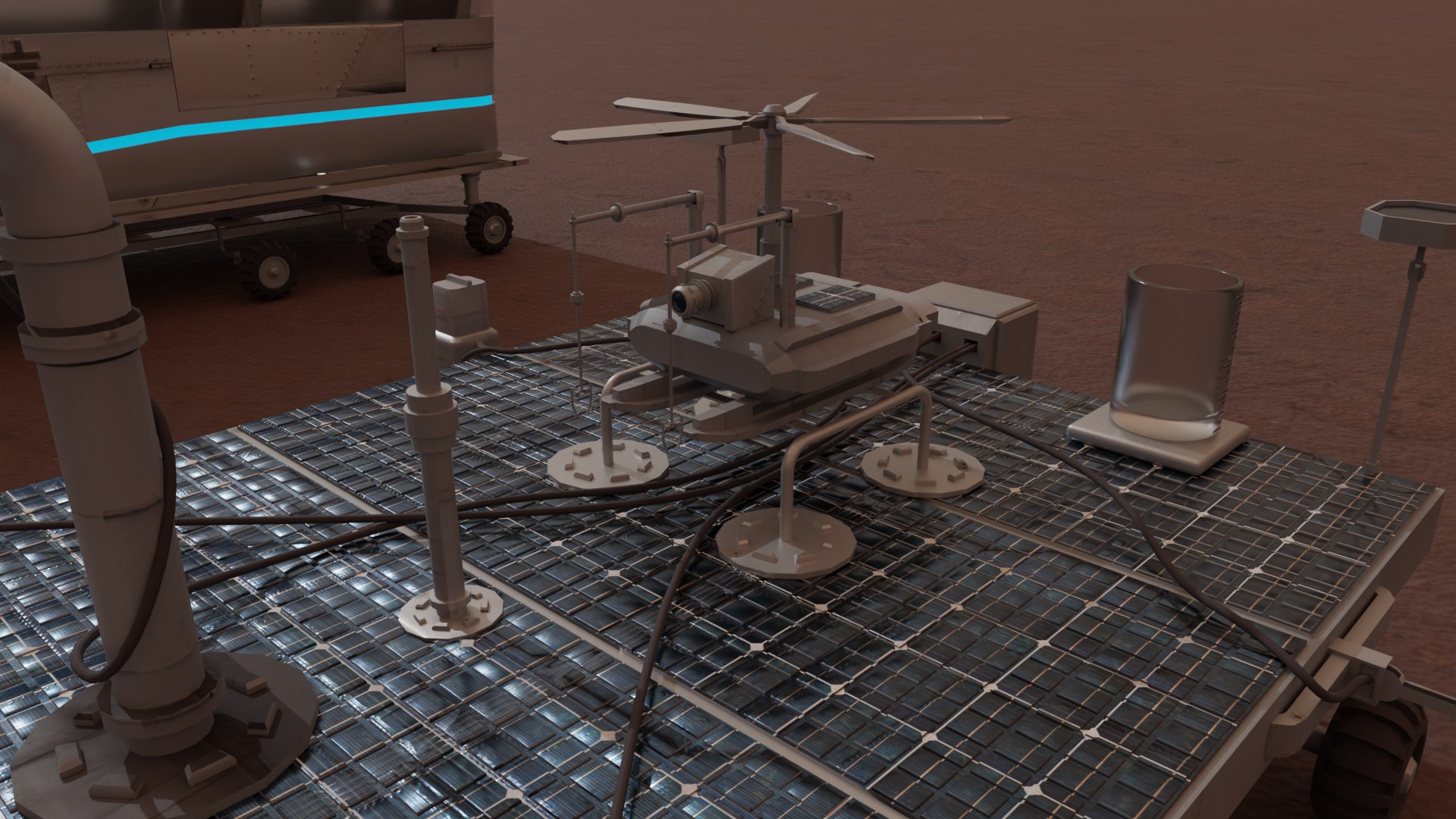 3D Model Mars Rover And Vehicles - TurboSquid 1950770