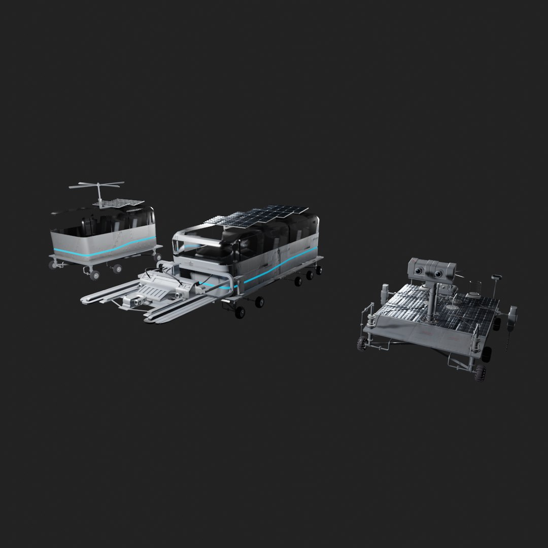3D Model Mars Rover And Vehicles - TurboSquid 1950770