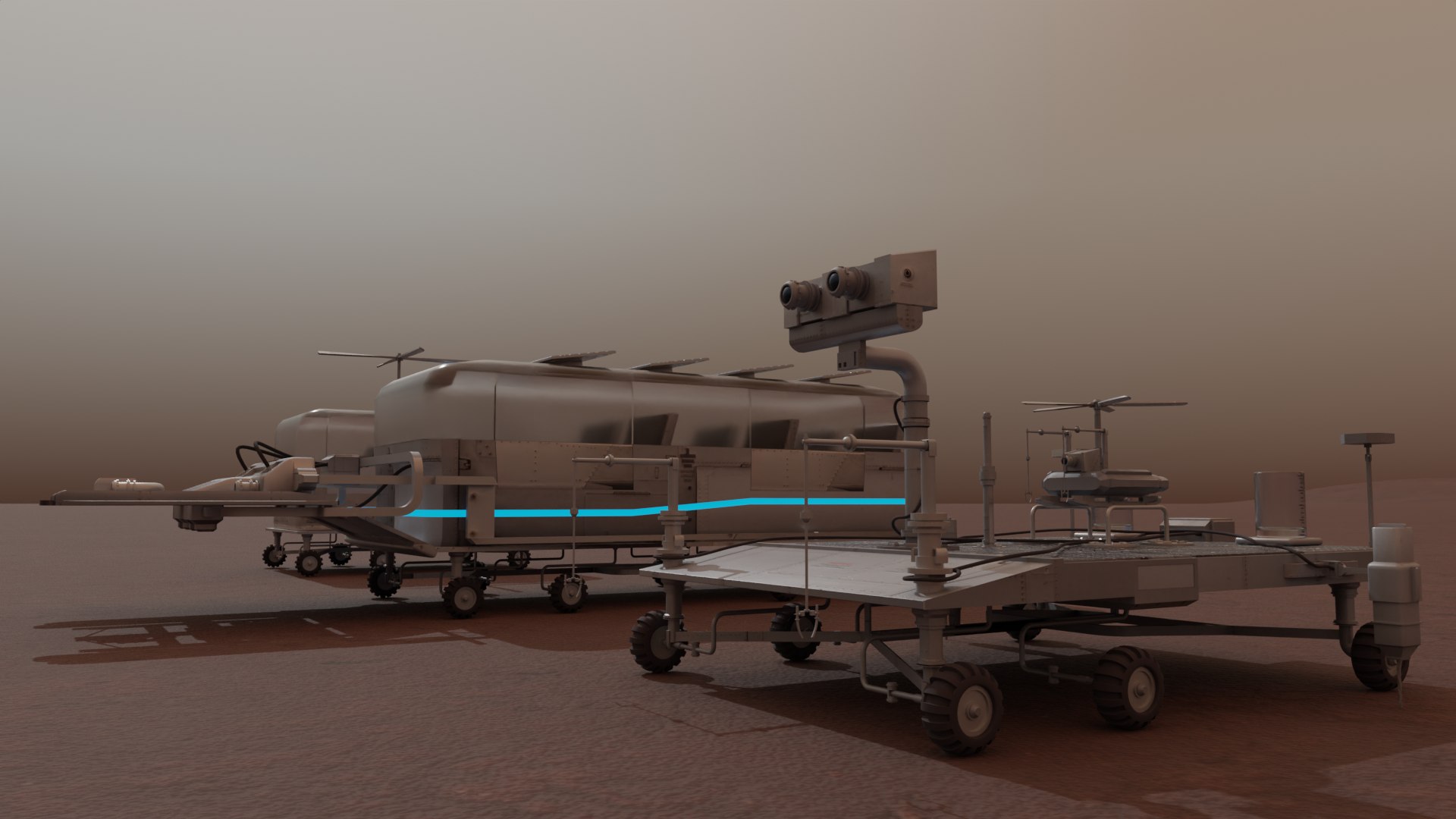 3D Model Mars Rover And Vehicles - TurboSquid 1950770