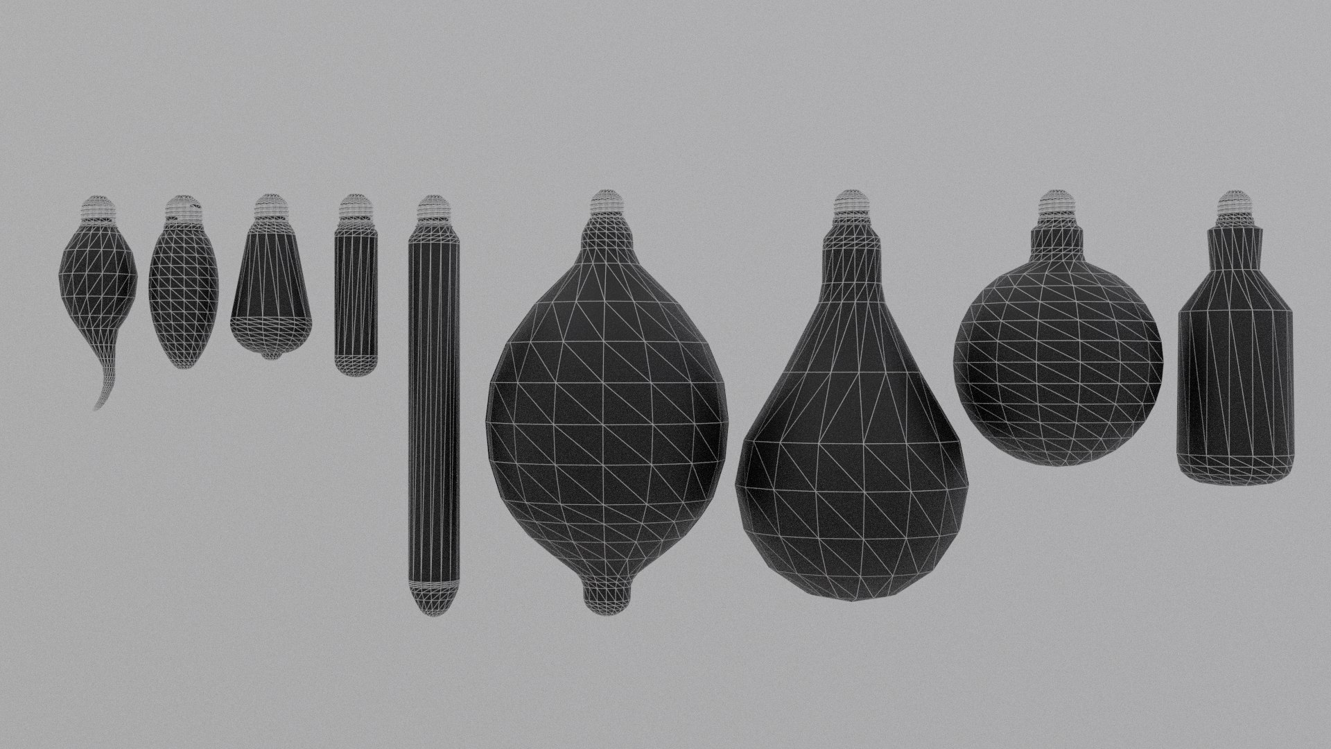 3D Edison Lamps Collection Model - TurboSquid 2034598