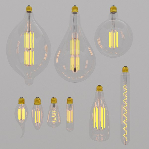 3D Edison Lamps Collection model - TurboSquid 2034598