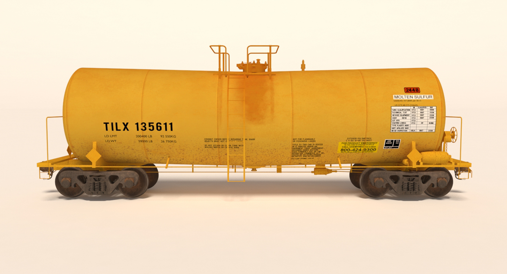 3d T104 Tank Model