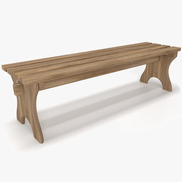 Free bench wood 3D model - TurboSquid 1279402