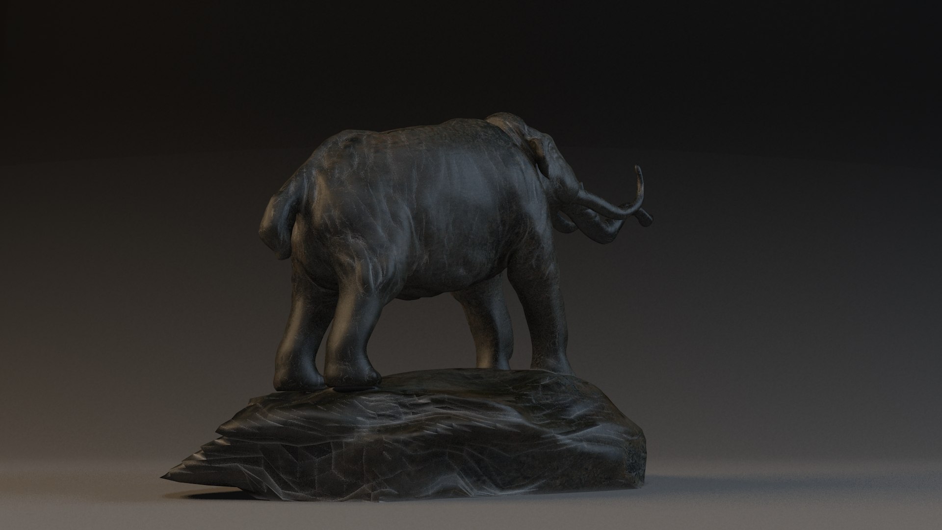Mammoth Elephant Sculpture Animal Extinct Art Sculptures North 3D Model ...