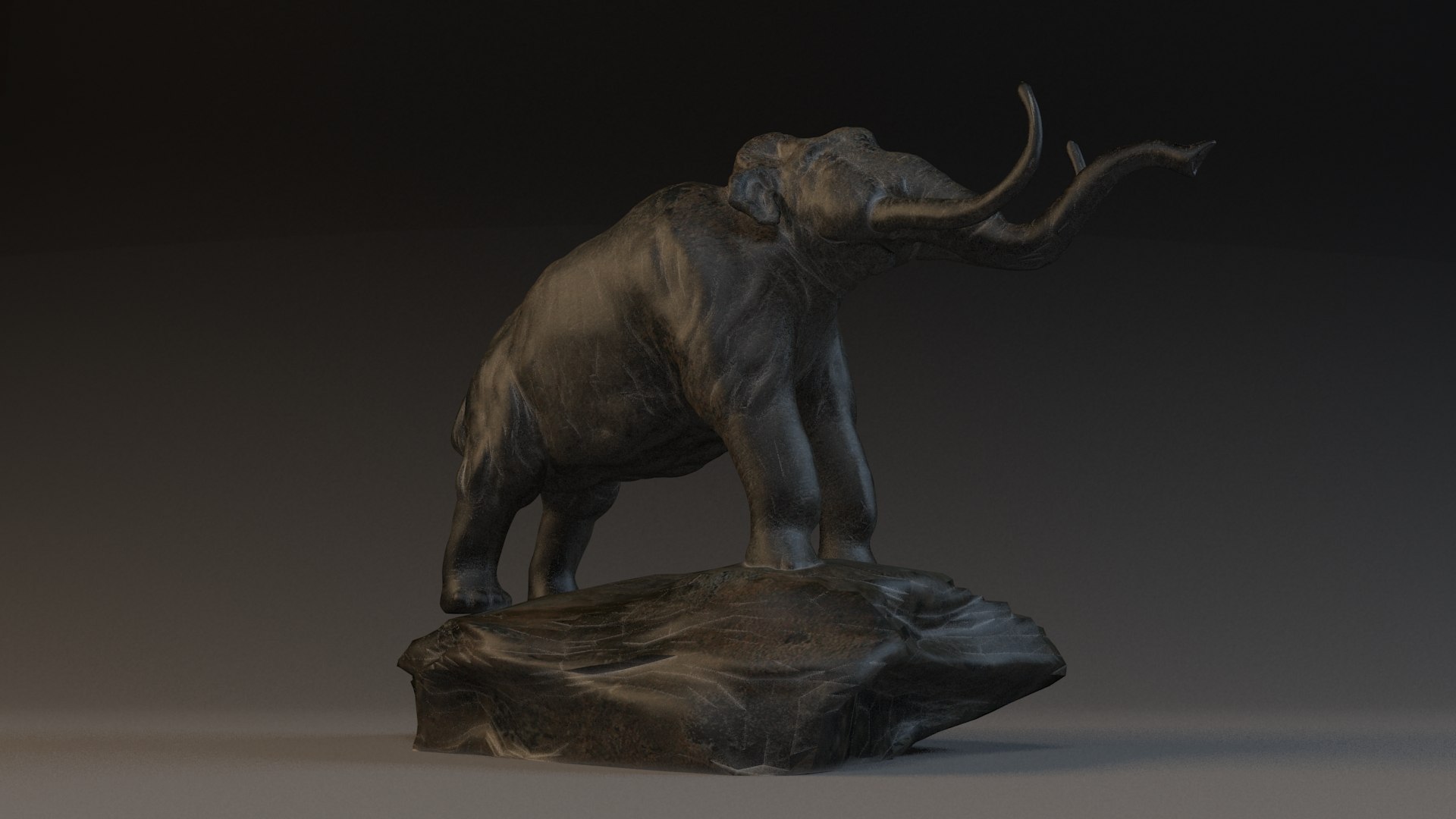 Mammoth Elephant Sculpture Animal Extinct Art Sculptures North 3D Model ...