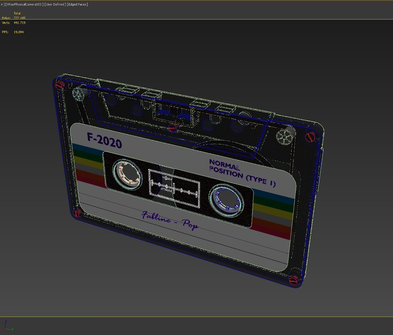 Tape Cassette 3D Model - TurboSquid 1617725
