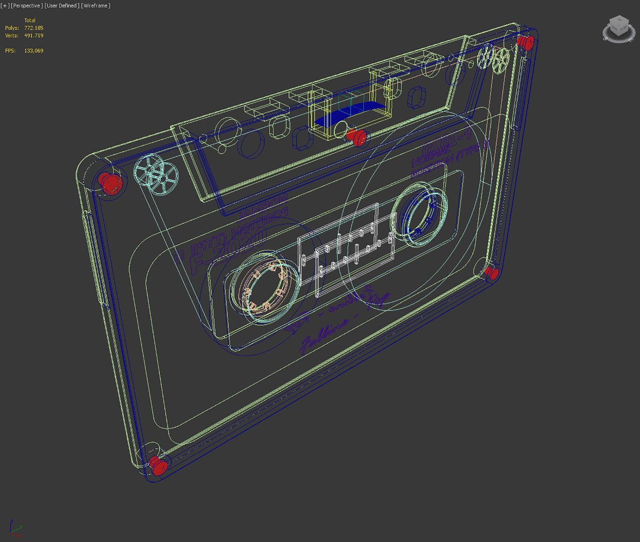 Tape Cassette 3D Model - TurboSquid 1617725