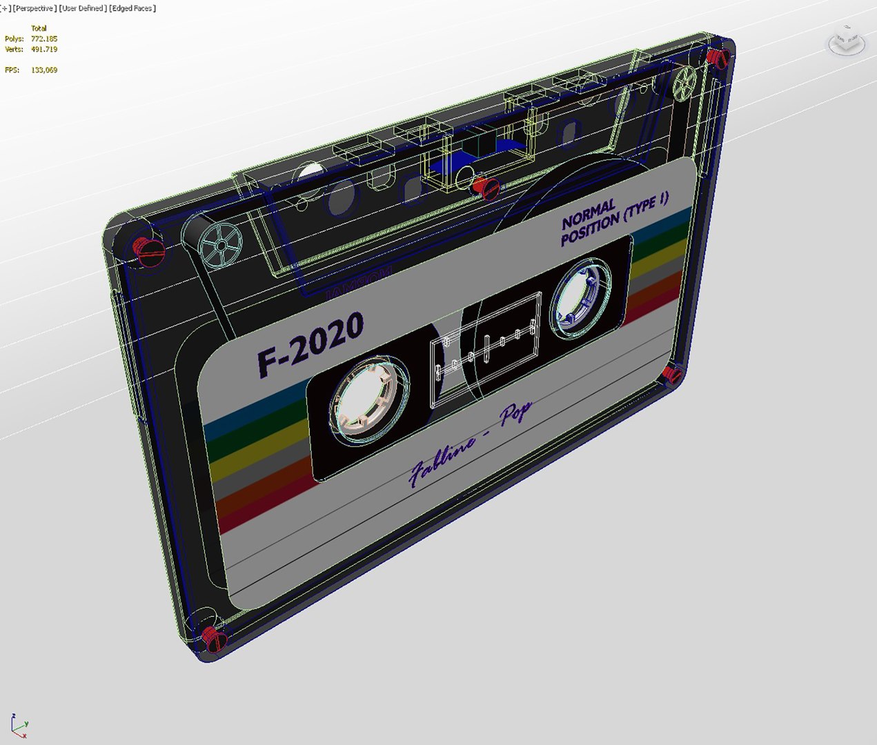 Tape Cassette 3D Model - TurboSquid 1617725