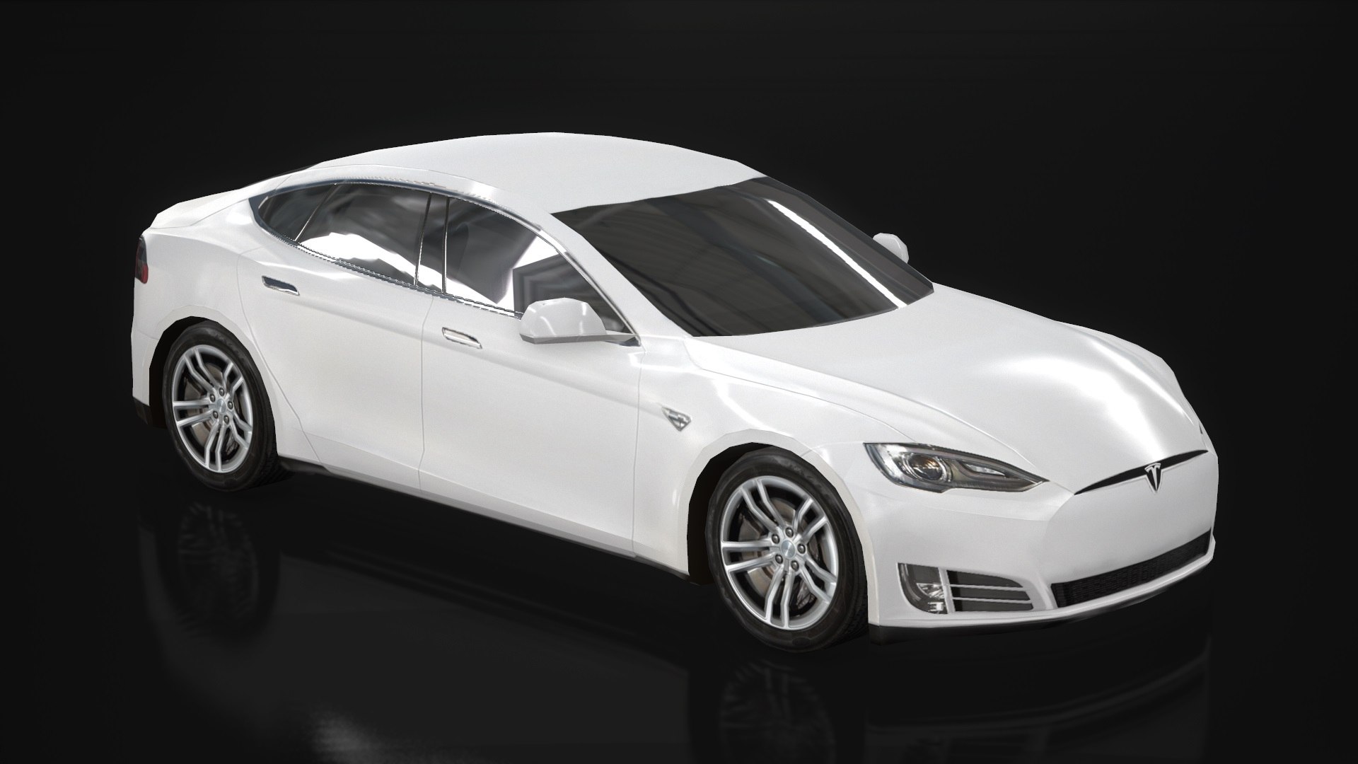 3d model pack low-poly tesla s