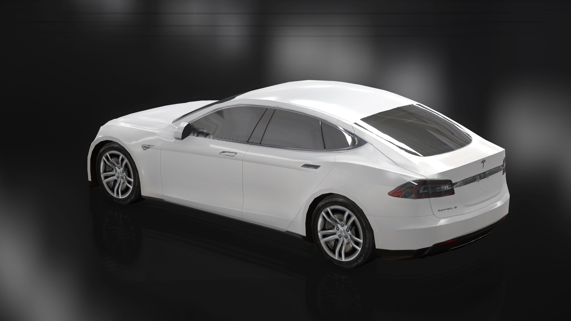 3d model pack low-poly tesla s