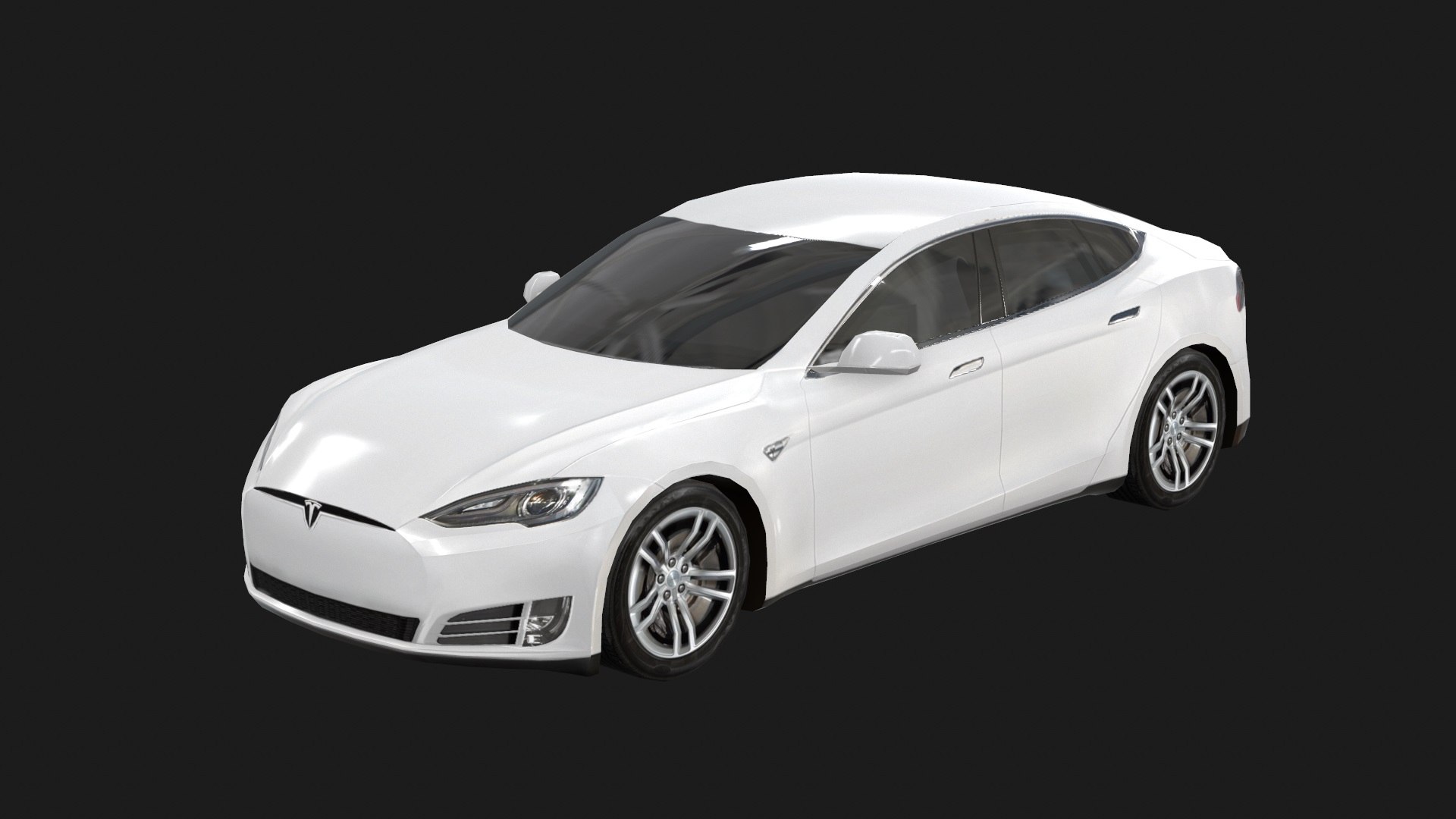3d model pack low-poly tesla s