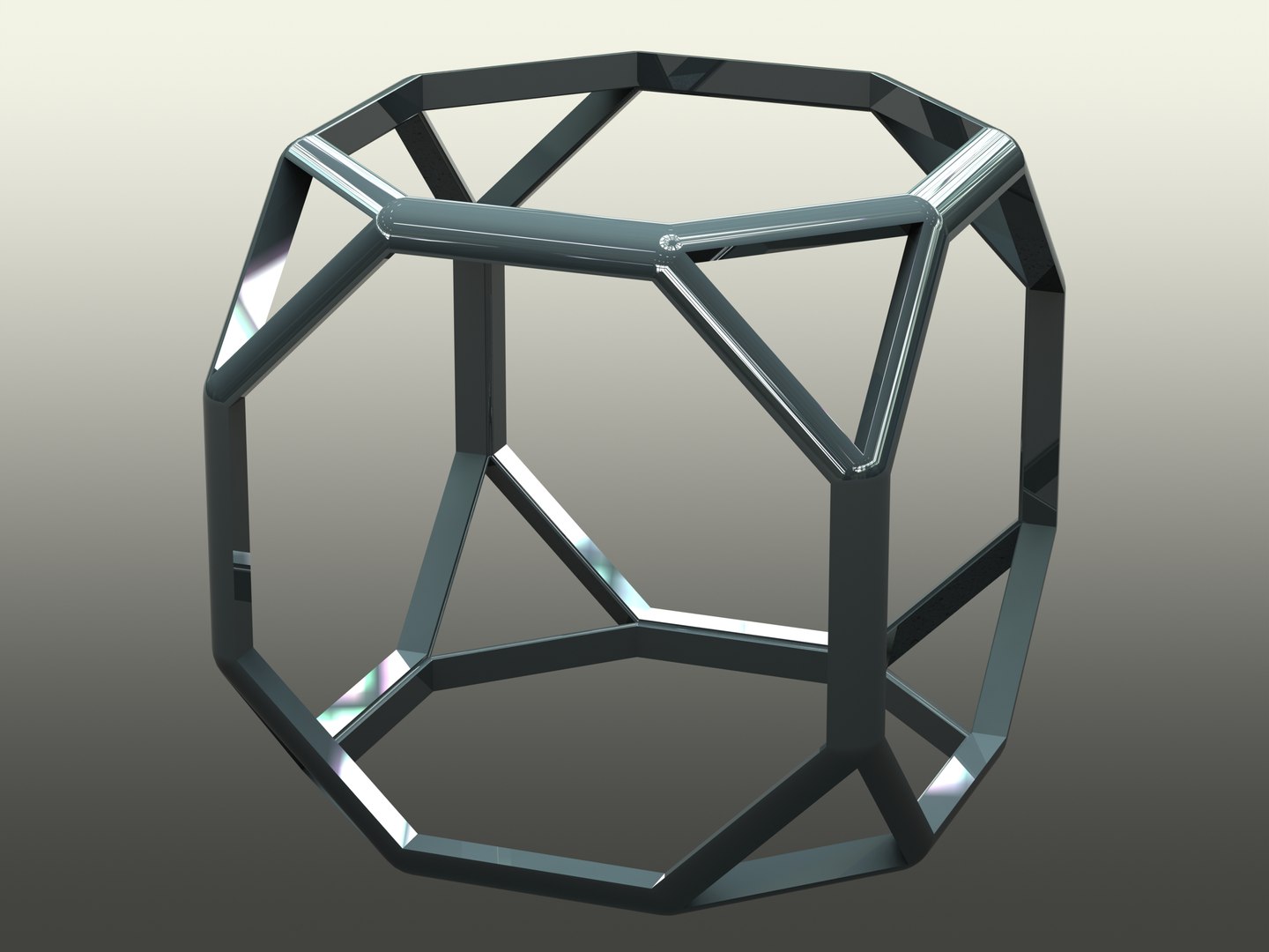 Wireframe Shape Truncated Cube 3D model - TurboSquid 2162751