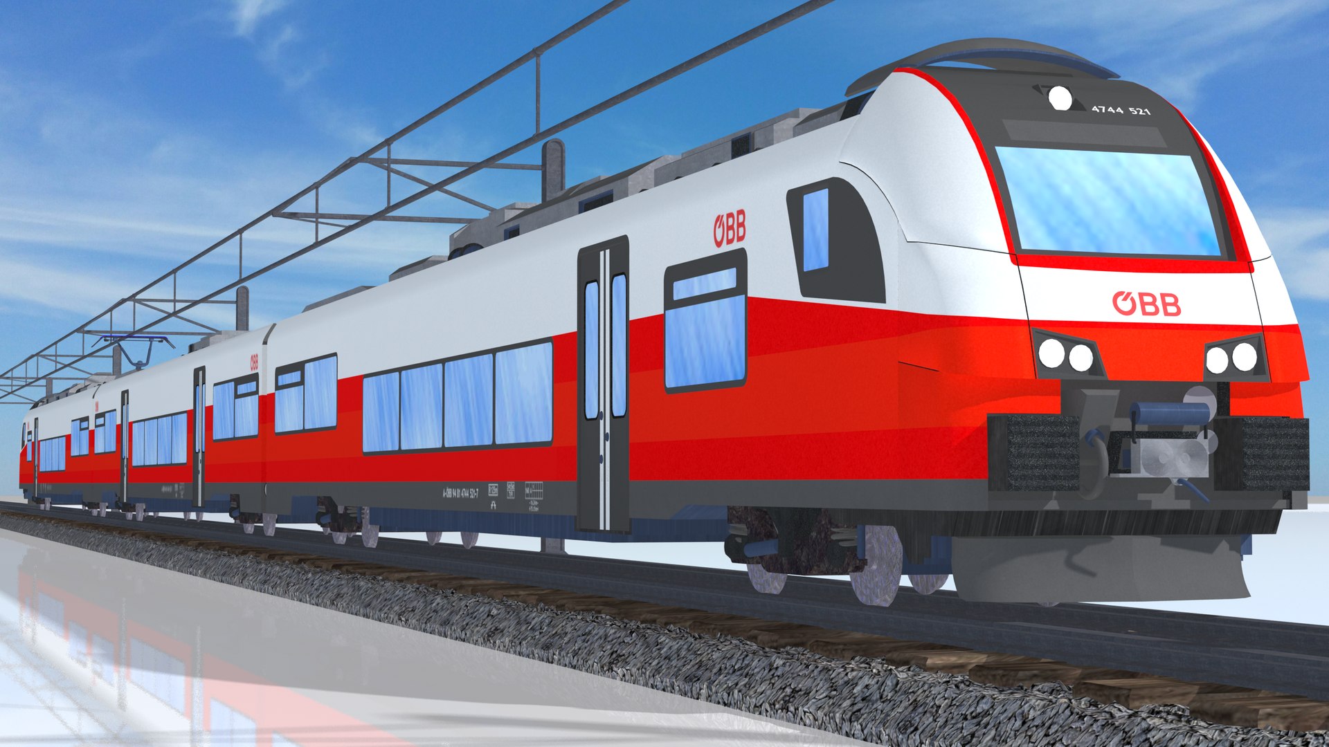 3D Siemens Desiro Ml 4744 Oebb Passenger Train - TurboSquid 1857595