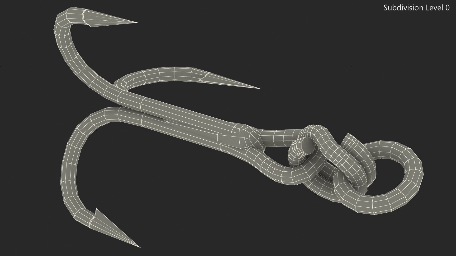 Stainless Steel Fishing Hook 3D model - TurboSquid 1753333