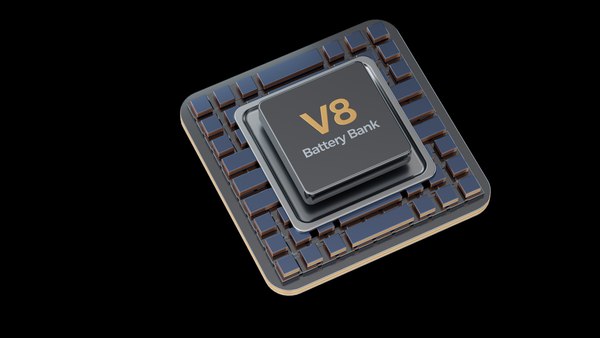 modelo 3d Modelo de chip de batería de un solo componente gratis ...