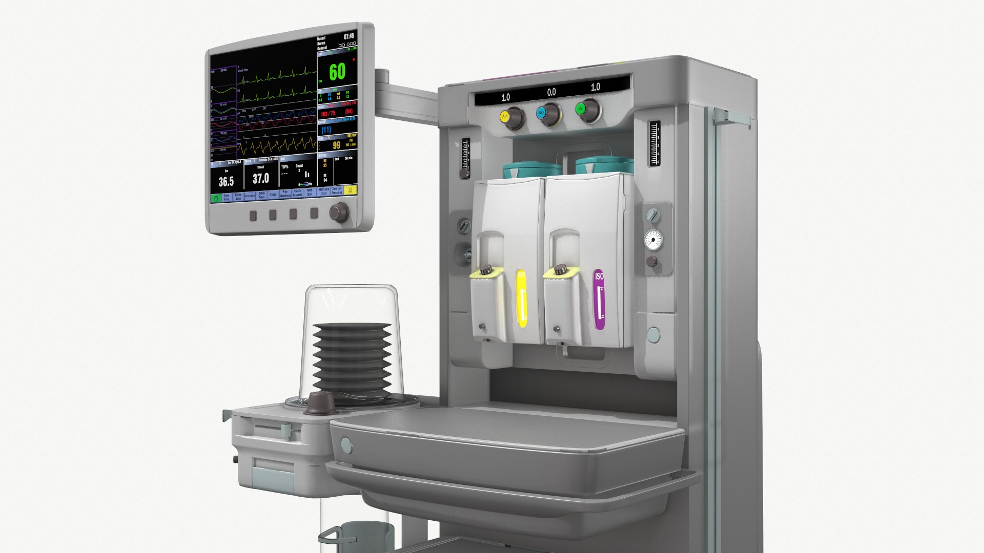 Anesthesia Machine 3D Model - TurboSquid 1629245
