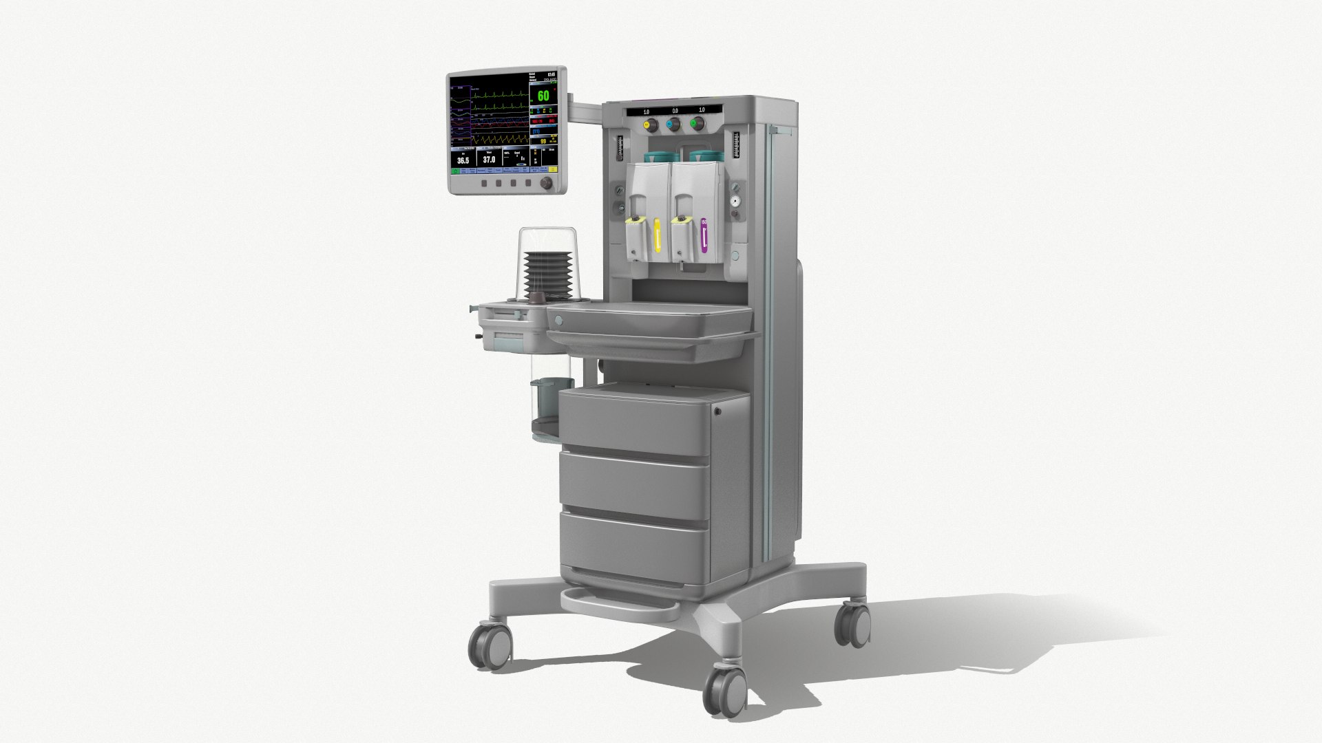 Anesthesia Machine 3D Model - TurboSquid 1629245