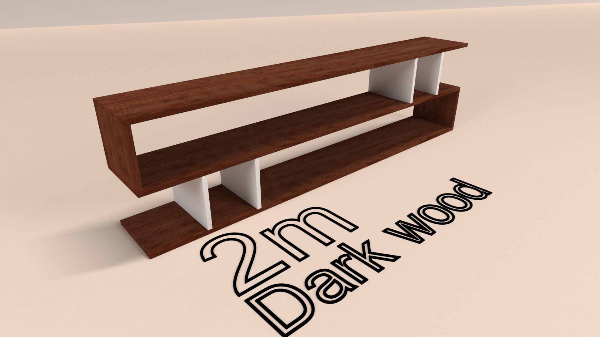 3D Simple Modern TV Unit - TurboSquid 1962351