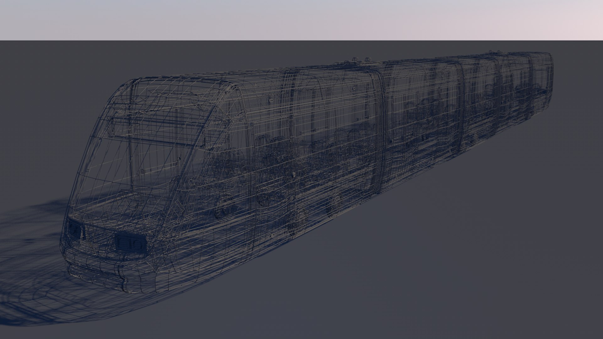 Train Light Rail 3D Model - TurboSquid 1461369