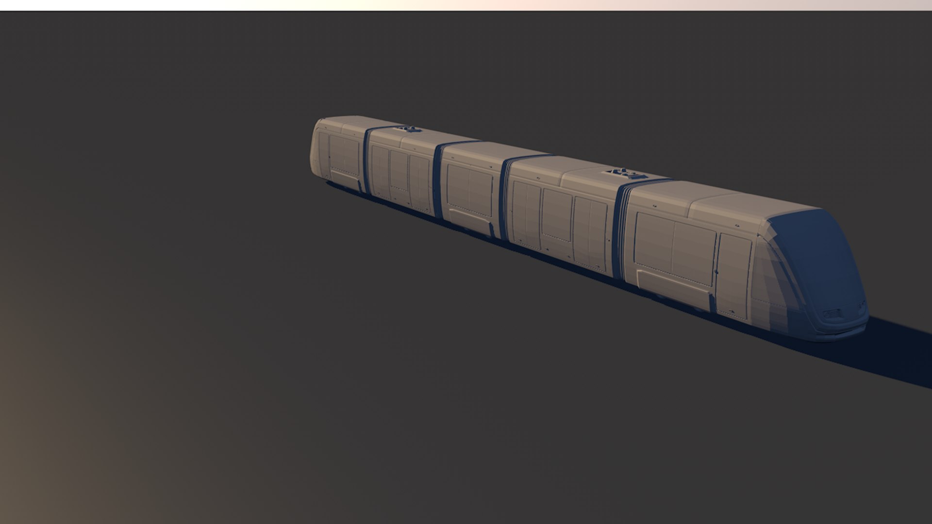 Train Light Rail 3D Model - TurboSquid 1461369