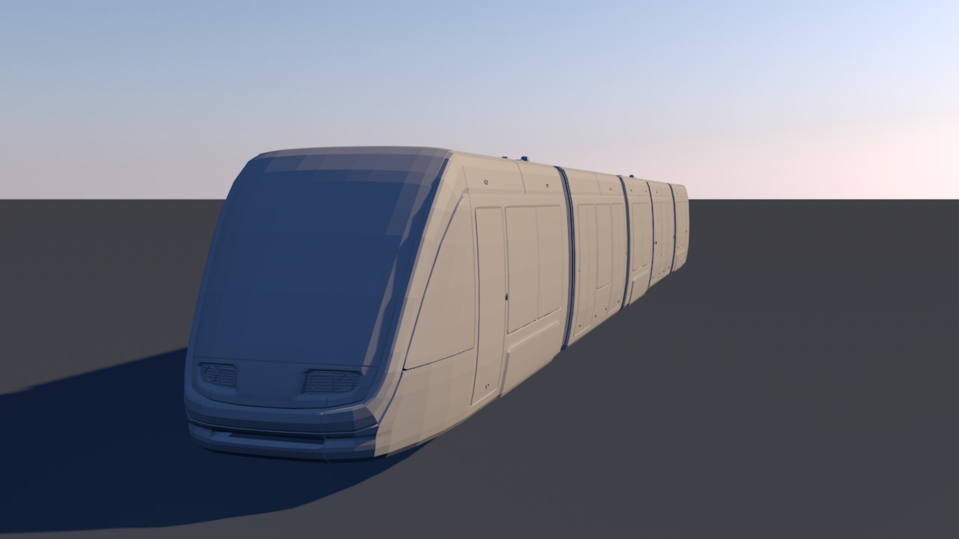 Train Light Rail 3D Model - TurboSquid 1461369