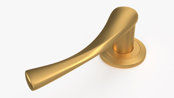 modelo 3d Gold Arc Door Handles - TurboSquid 1997576