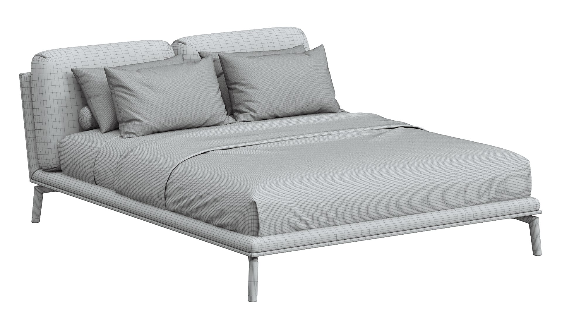 3D Model Cosily Bed By Sicis - TurboSquid 2187035