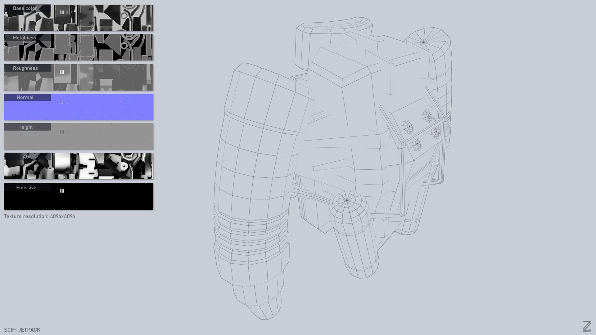 3D Model Scifi Jetpack - TurboSquid 2236368