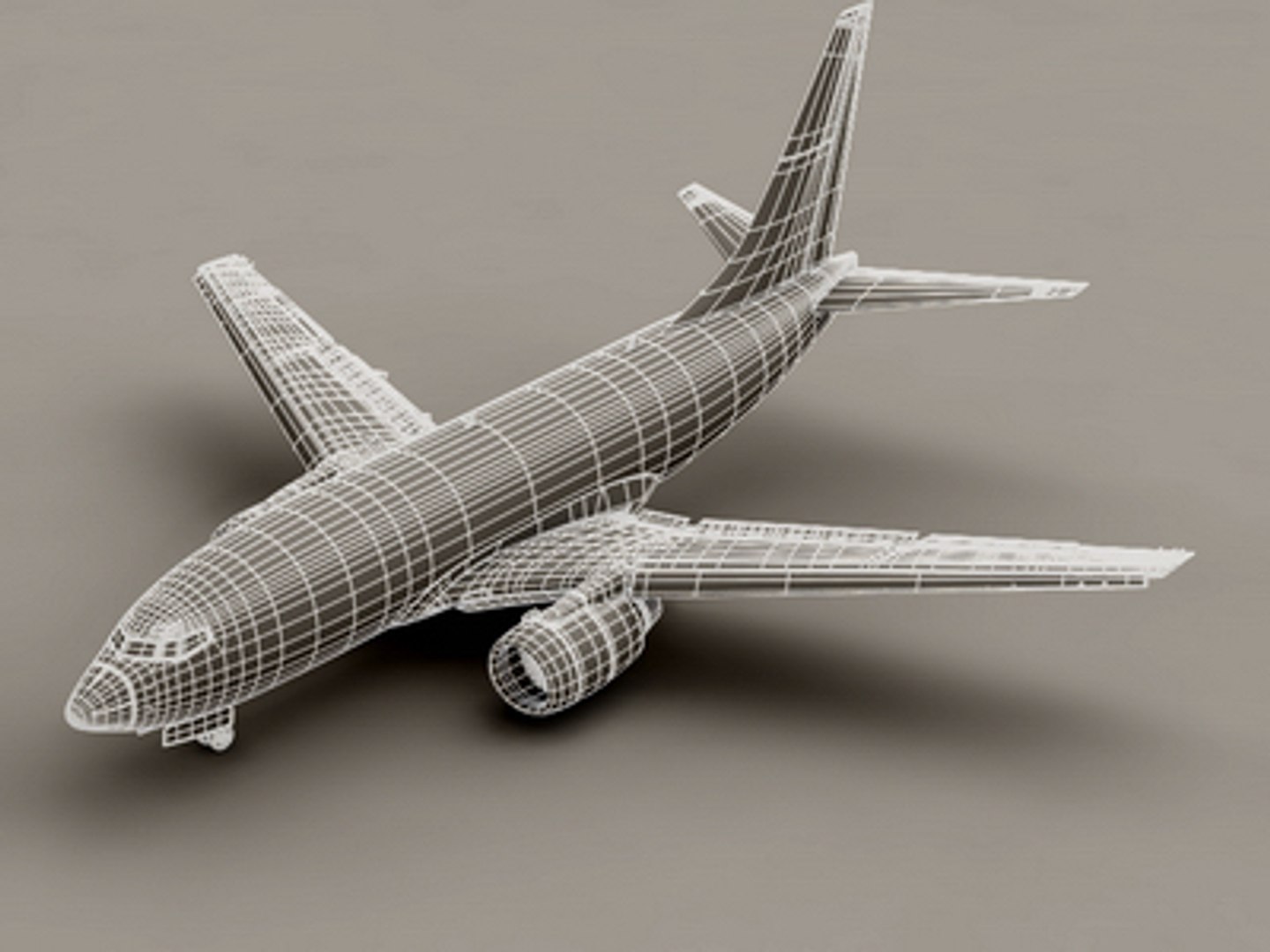 B 737-600 Continental Airlines 3d Model