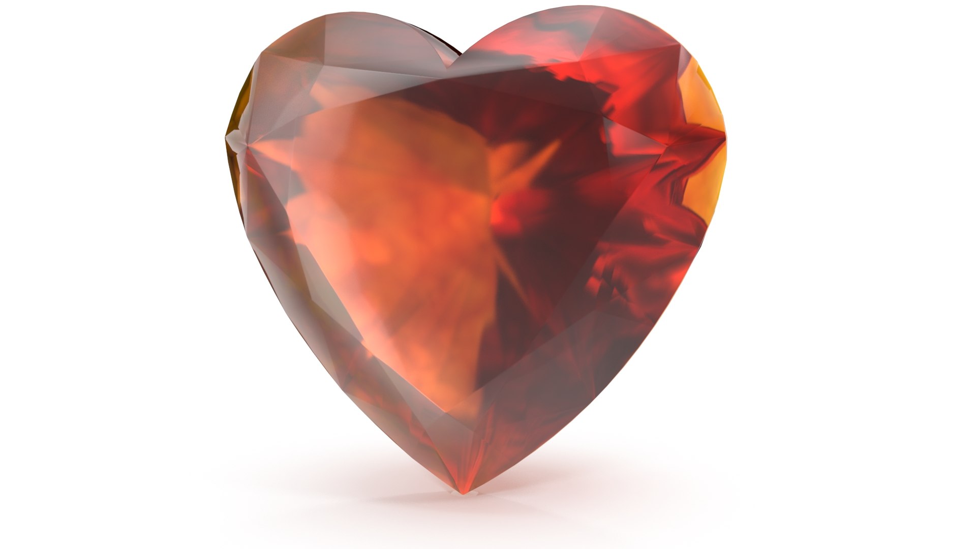 Heart Shape Amber Model - TurboSquid 1886100