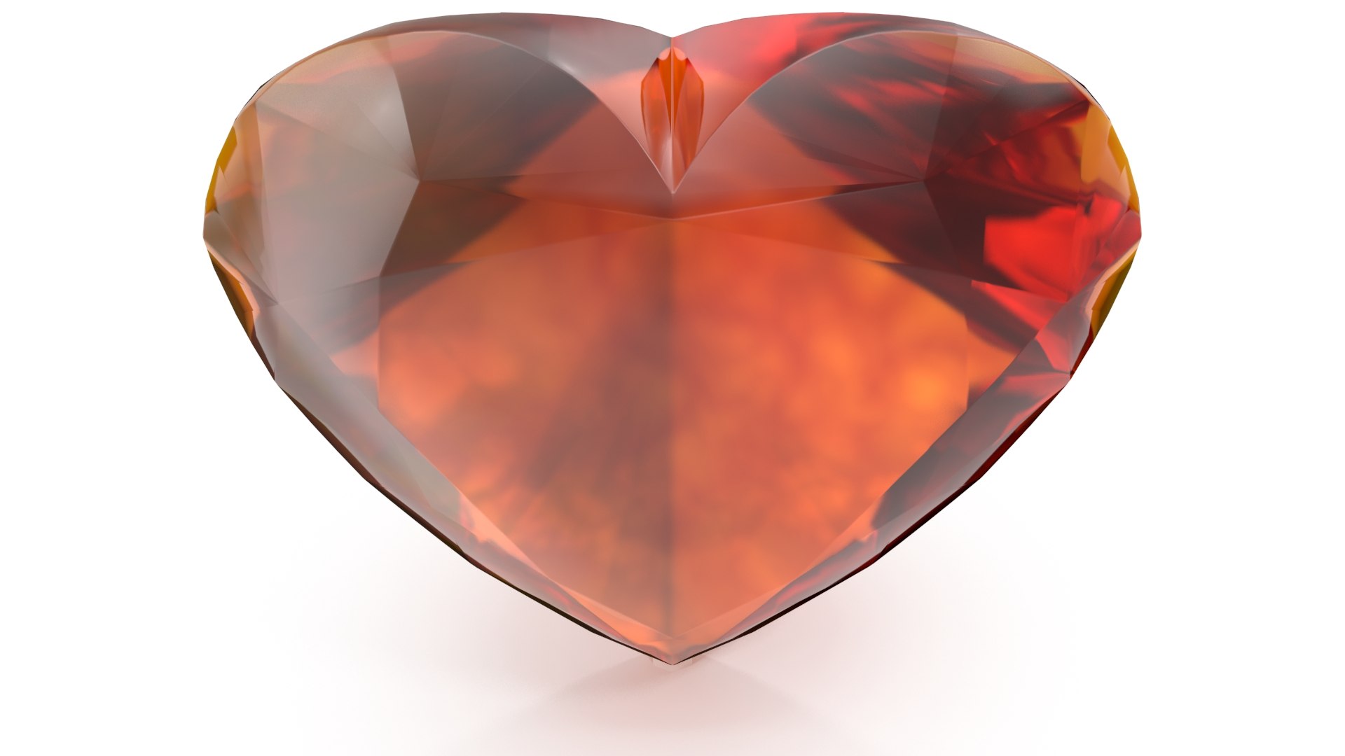 Heart Shape Amber Model - TurboSquid 1886100