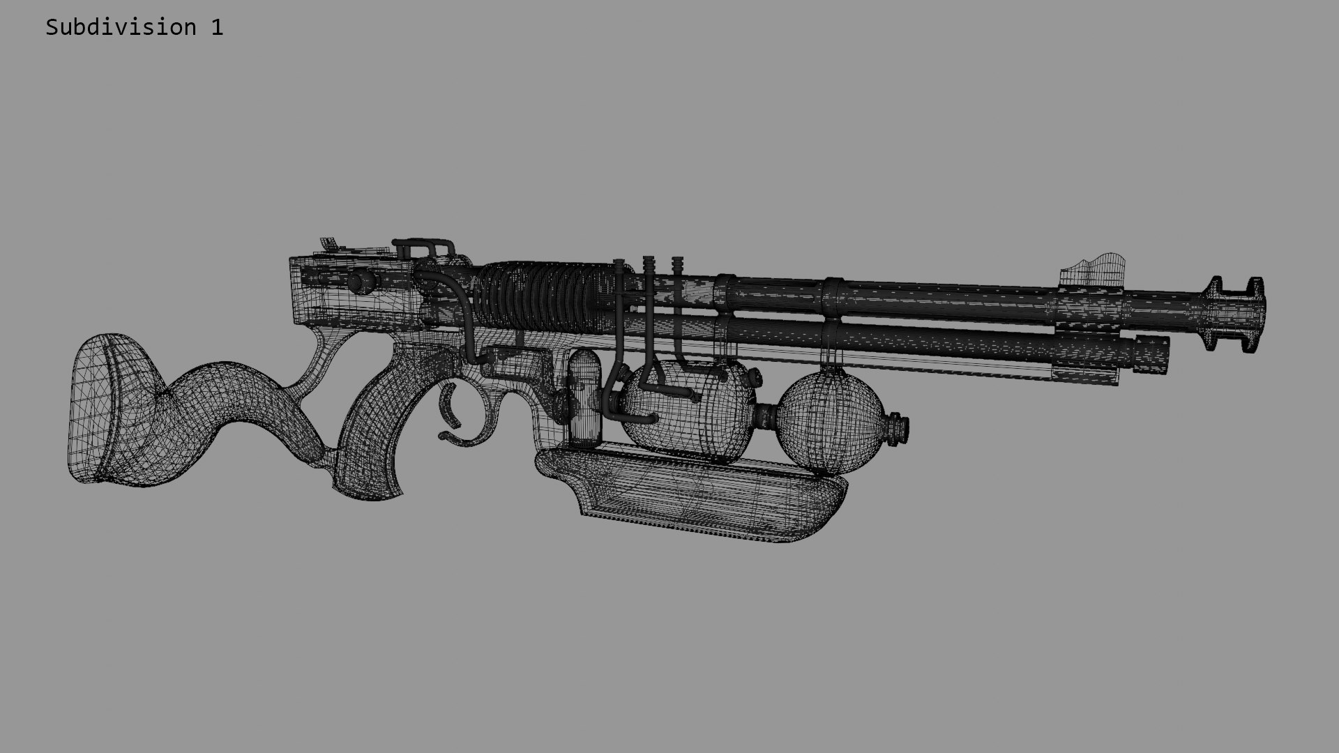 Steampunk Rifle 3D Model - TurboSquid 2355049