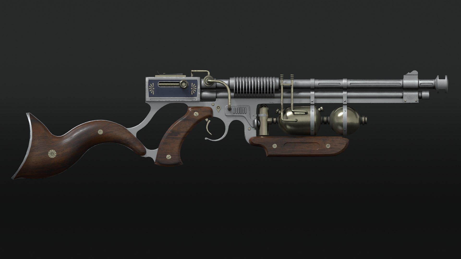 Steampunk Rifle 3D Model - TurboSquid 2355049