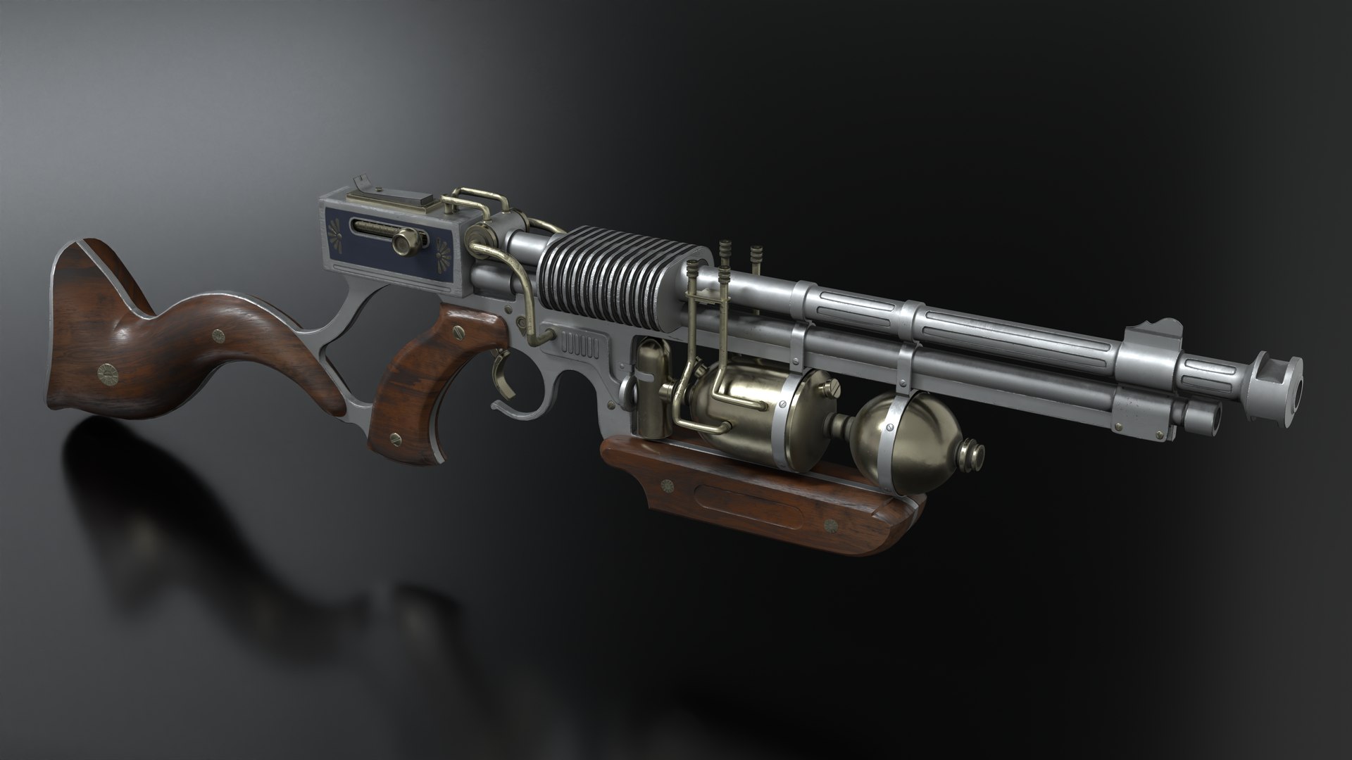 Steampunk Rifle 3D Model - TurboSquid 2355049