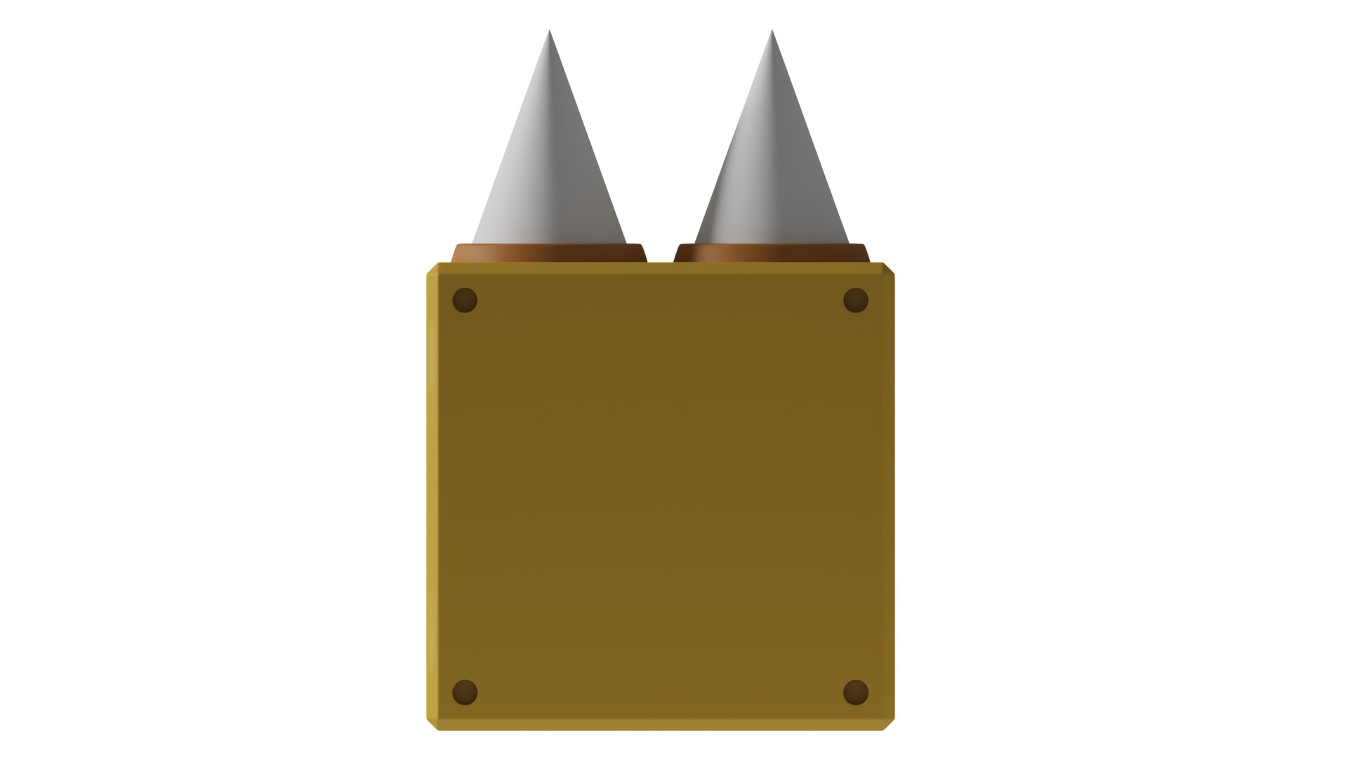 3D Spiked Empty Block - Mario - TurboSquid 2209773