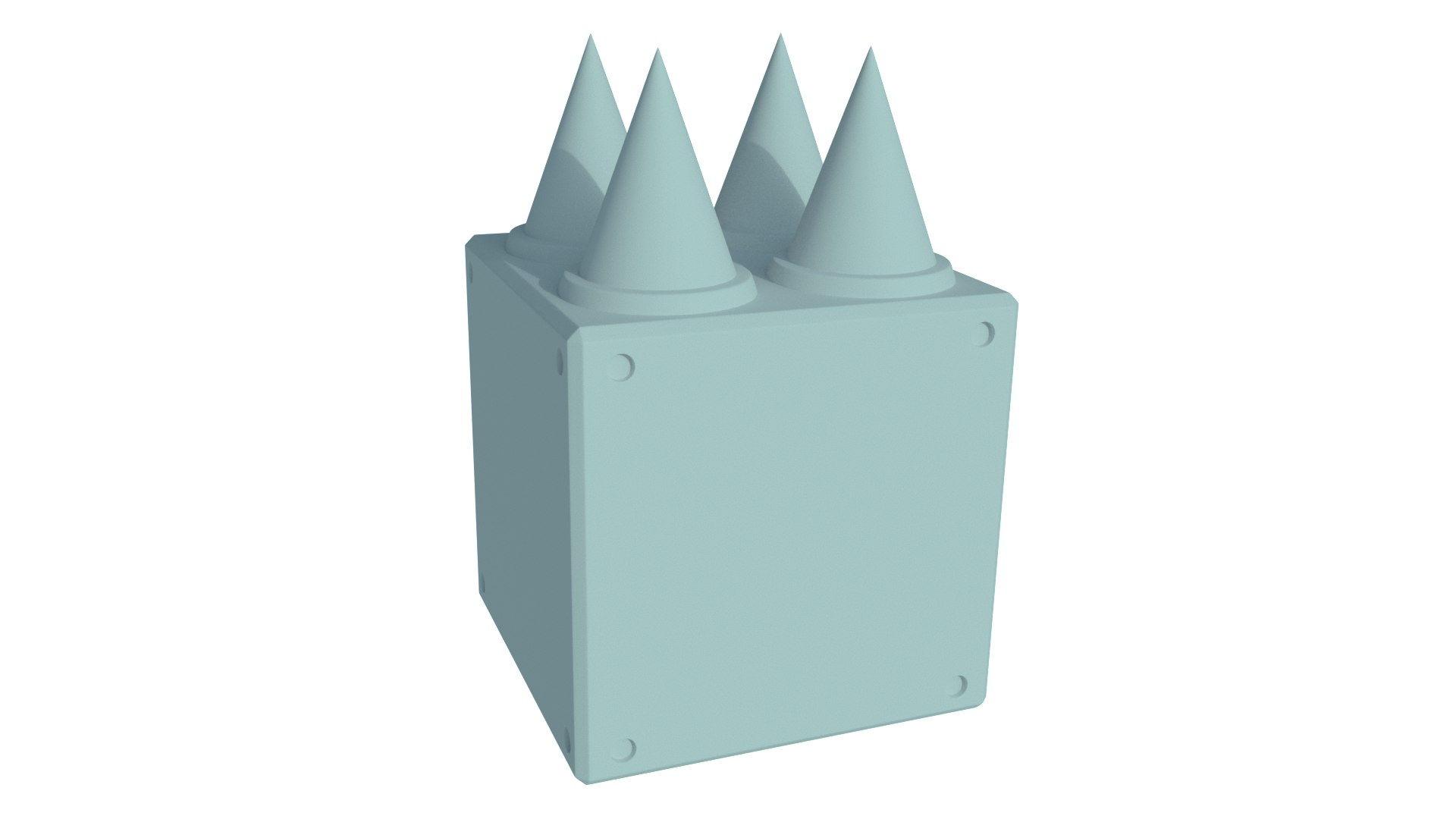 3D Spiked Empty Block - Mario - TurboSquid 2209773