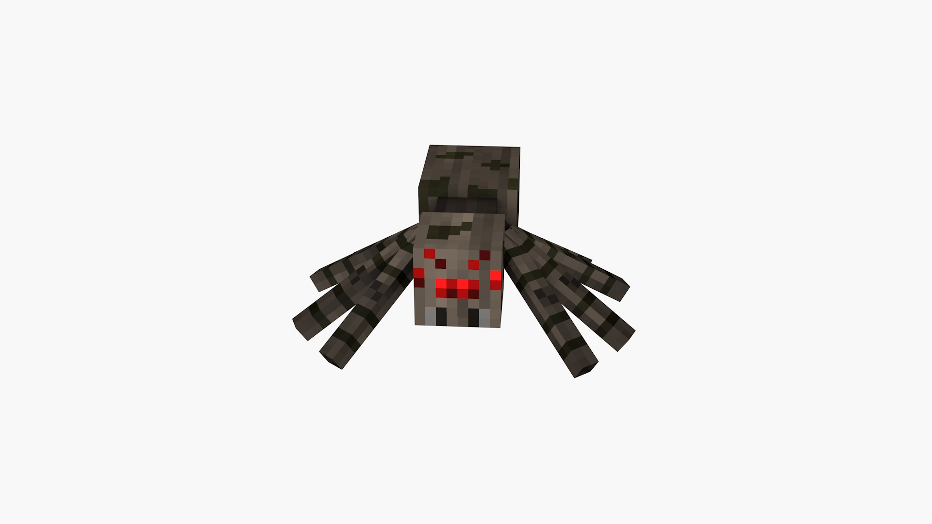 3D Model Spider Minecraft - TurboSquid 2364711