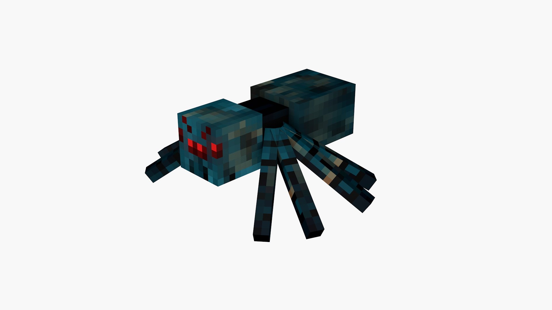 3D Model Spider Minecraft - TurboSquid 2364711