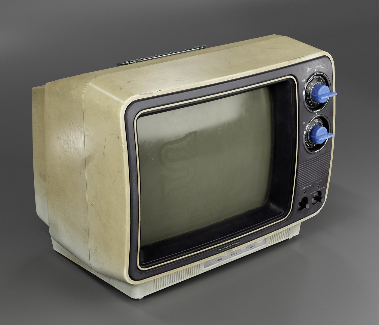 Old TV Realistic 3D Model 3D Model - TurboSquid 2251706