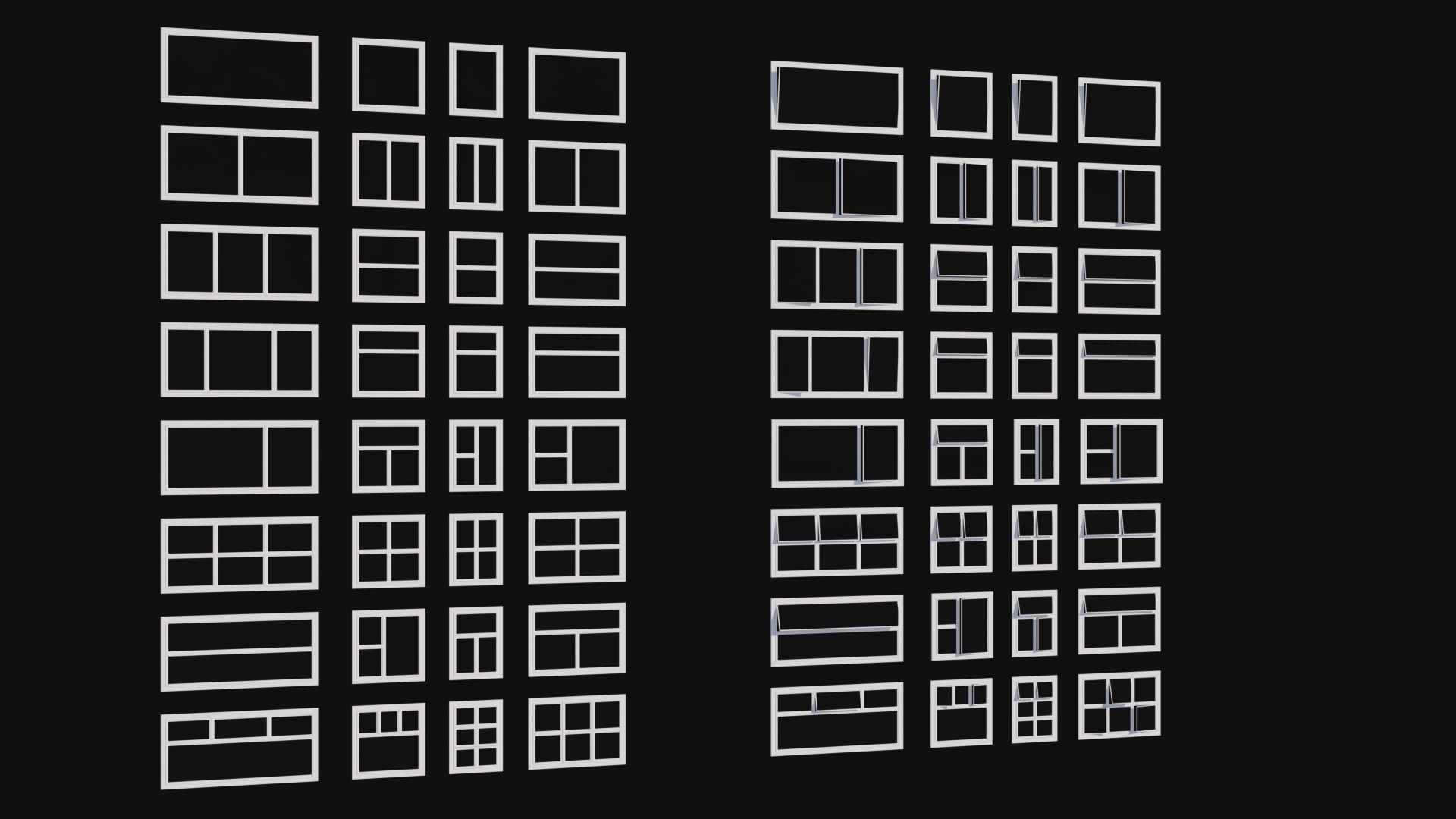 3D Parallax Room Pack One Click Interiors 2020 KPACK Windows Model ...