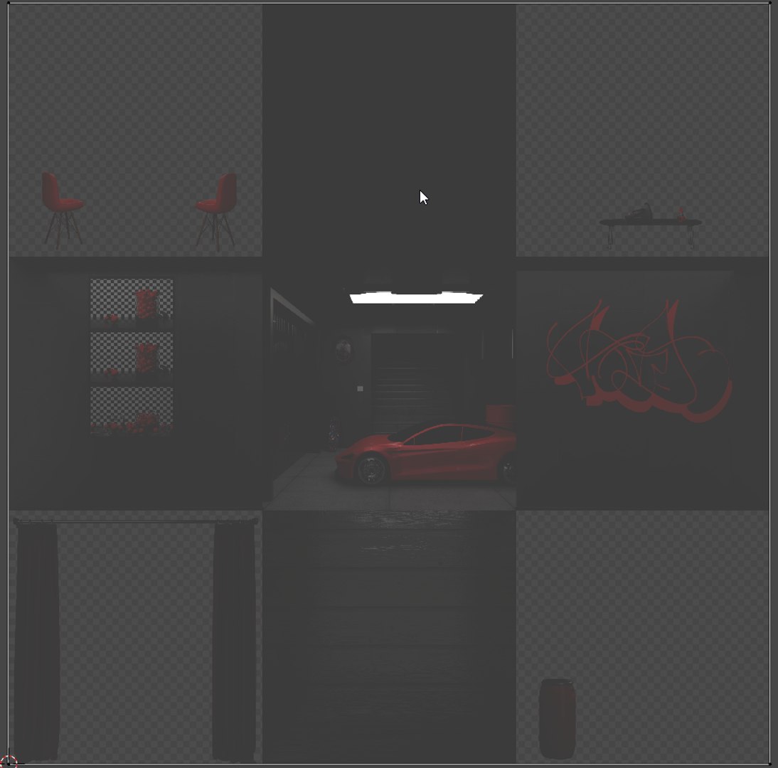 3D Parallax Room Pack One Click Interiors 2020 KPACK Windows Model ...