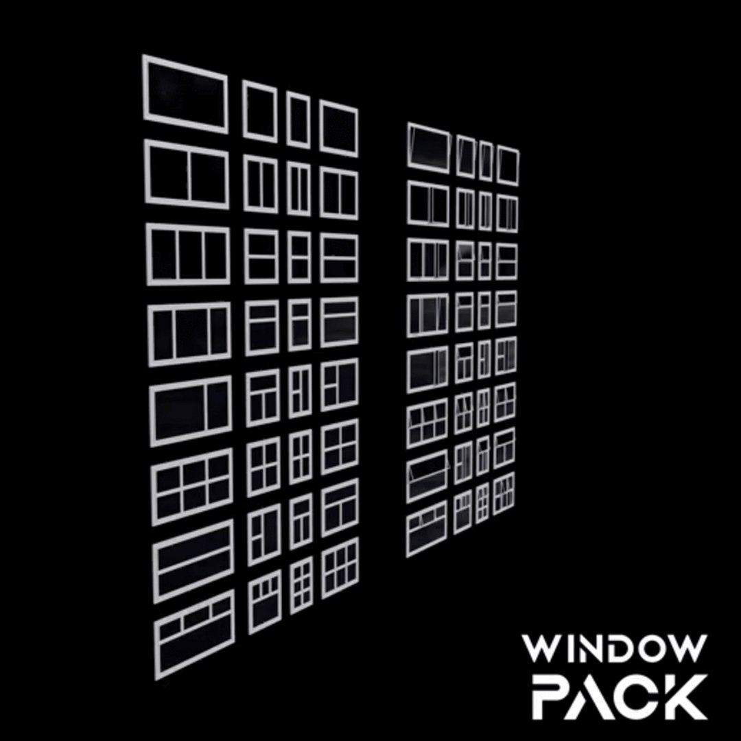 3D Parallax Room Pack One Click Interiors 2020 KPACK Windows Model ...