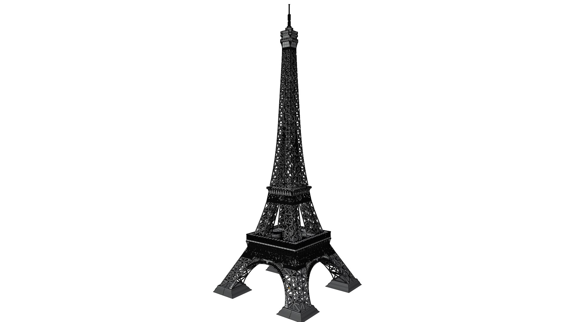 3d Eiffel Tower Model Turbosquid 2244198 