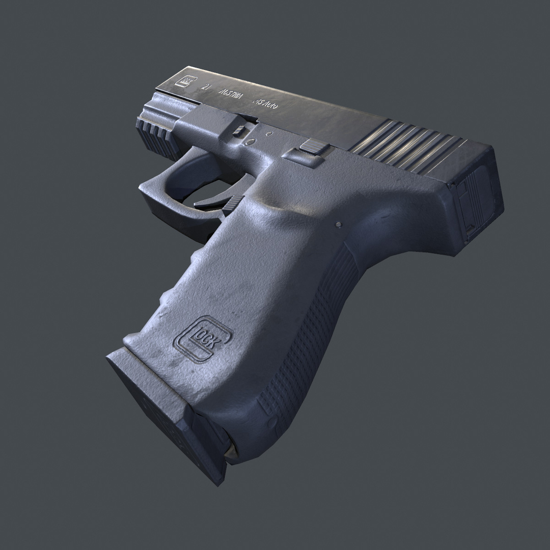 3d model of gun glock 21