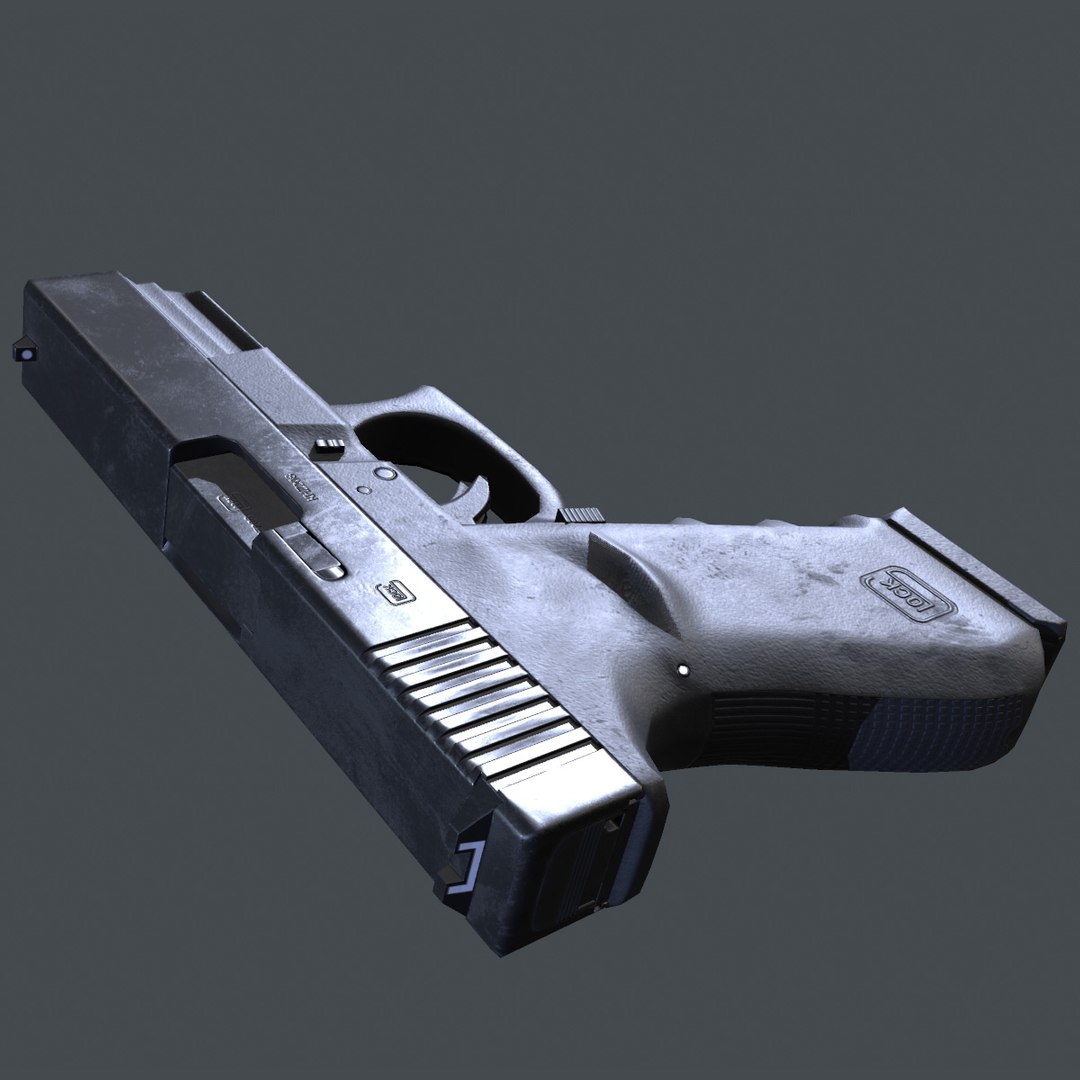 3d model of gun glock 21