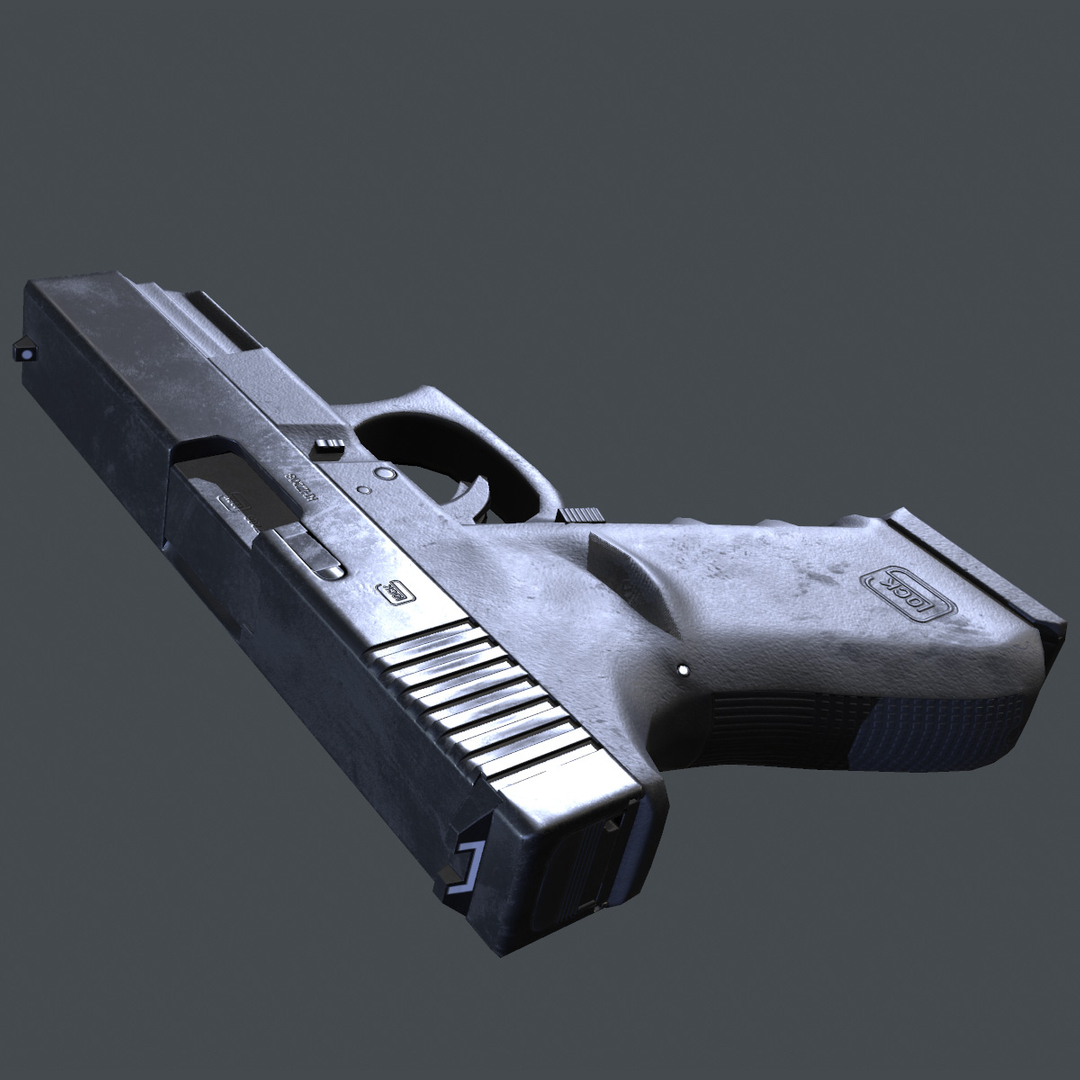 3d model of gun glock 21
