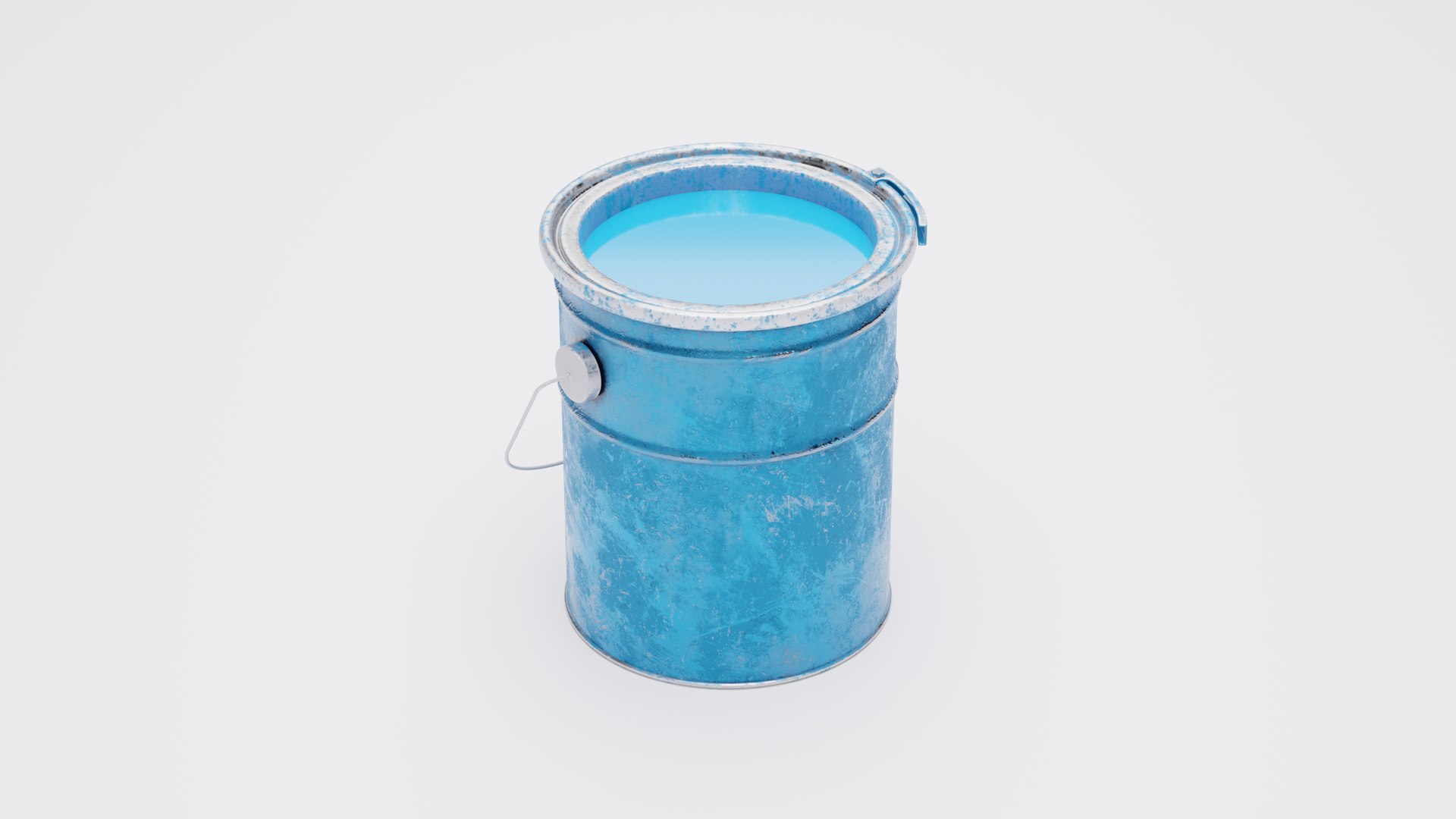 3D model Unbranded Game ready Paint can Color bucket - TurboSquid 2151510